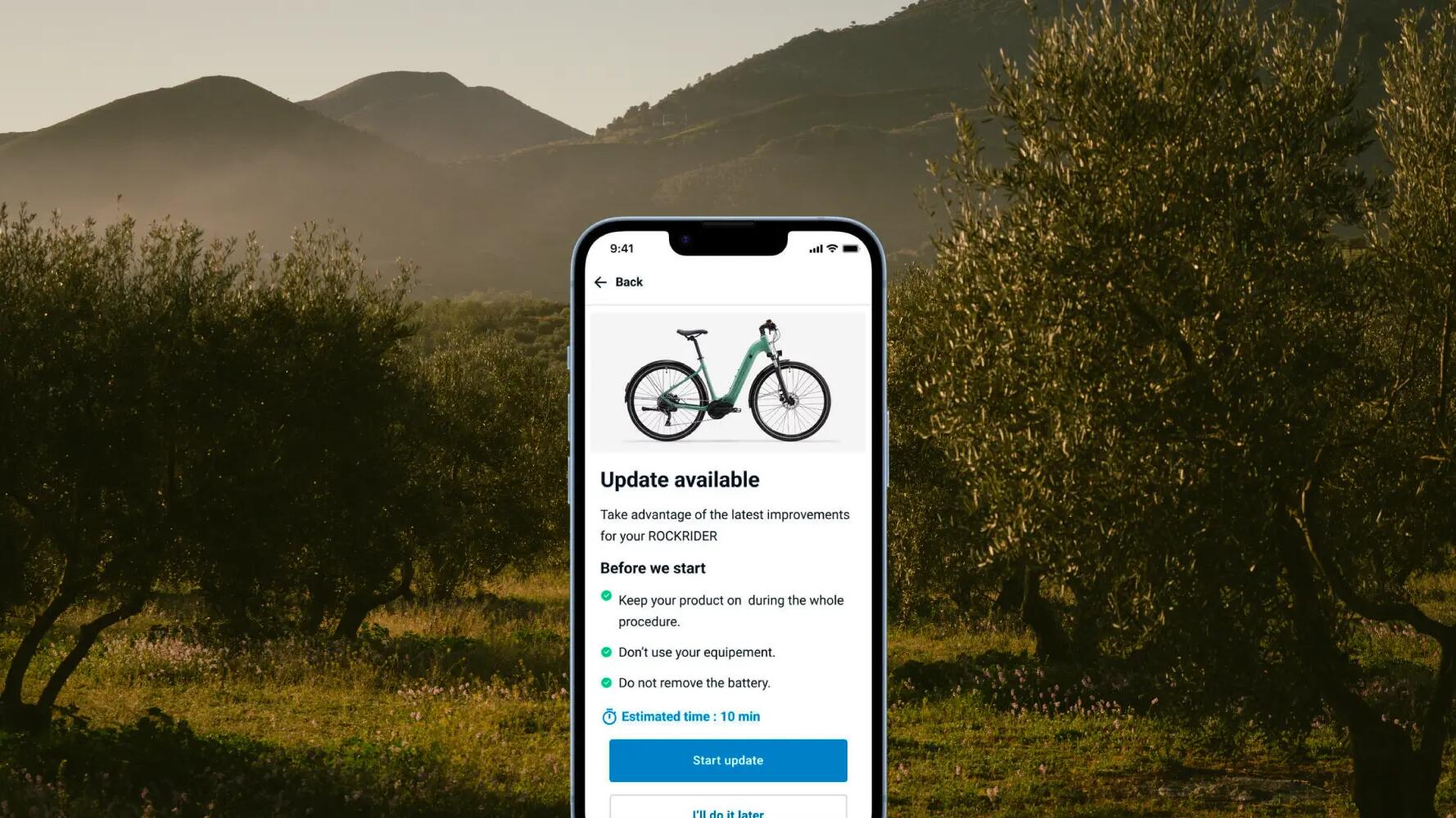 Vélo tout chemin électrique cadre haut, e-actv 100 gris anthracite ROCKRIDER | Decathlon